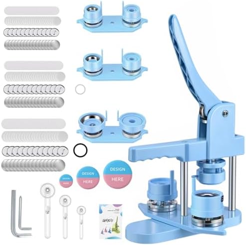 Amazon.com: Alldeer Pin Maker Machine Multiple Sizes: 25+32+58mm/1+1.25+2.25in, Button Maker ...