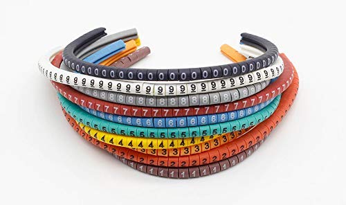 Eatech 500PCS/Set Label Mark Colourful 0 to 9 Numeric Number Sticker ...