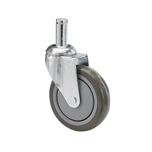 Amazon.com: Metro Round-Post Caster, 5" Polyurethane Swivel with Brake ...