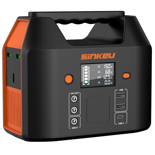 SinKeu Portable Power Station,27000mAh/99Wh Solar Generator with 230V ...