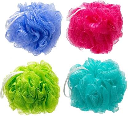 Buy SBB Bath Scrub loofah/lufa for women & Men, Assorted Color, Pack of ...