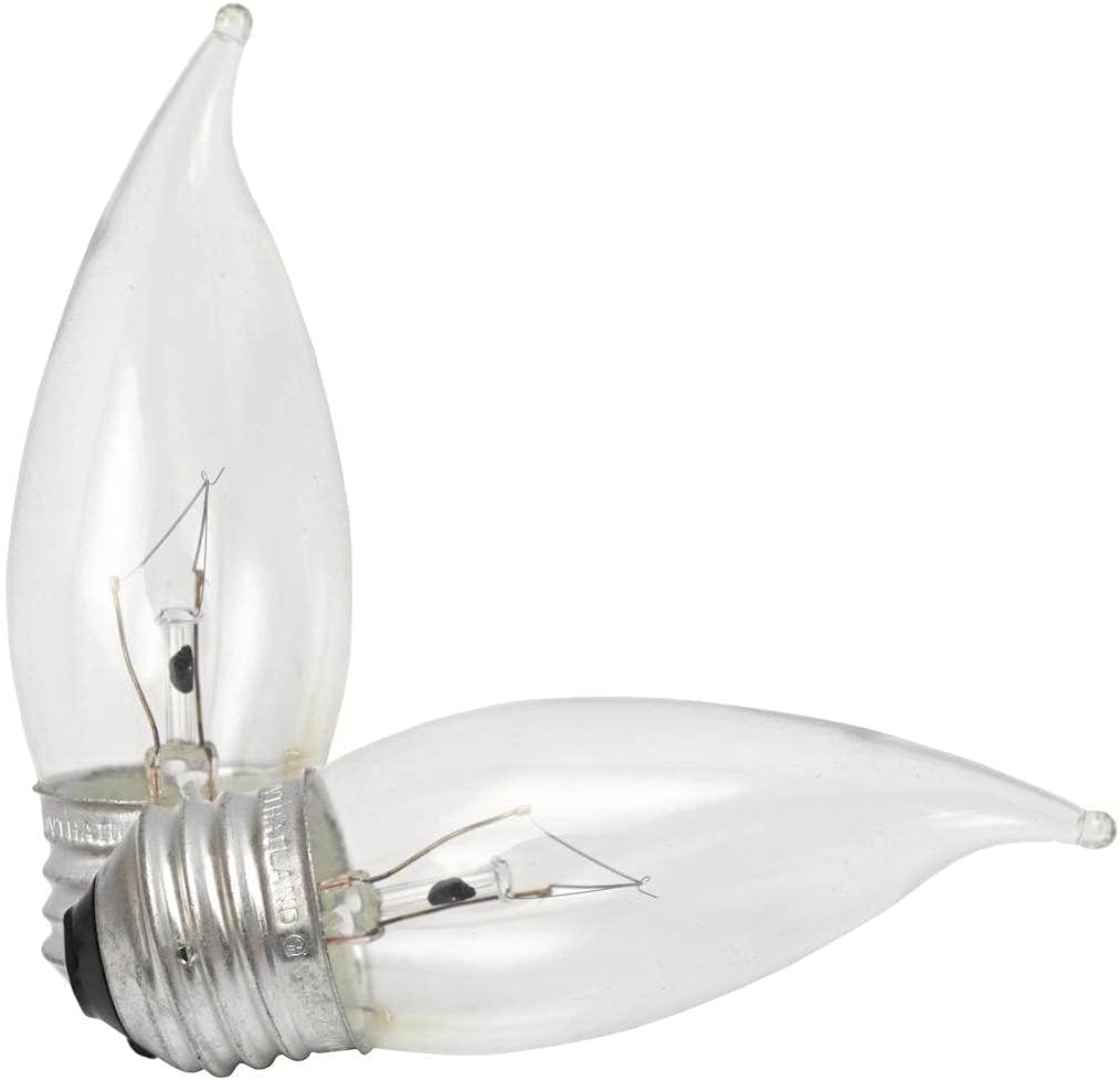 Sylvania 13438 - 25B10/BL/2PK 120V B10 Decor Torpedo Light Bulb ...