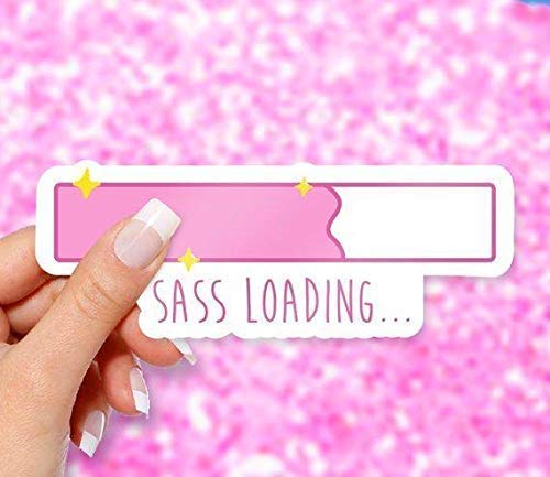Amazon.com: Sass Loading Vinyl Sticker - for Laptops, Water Bottles and ...