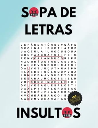Amazon.com: Sopa de letras: Insultos: 200 Palabrotas e Insultos para ...