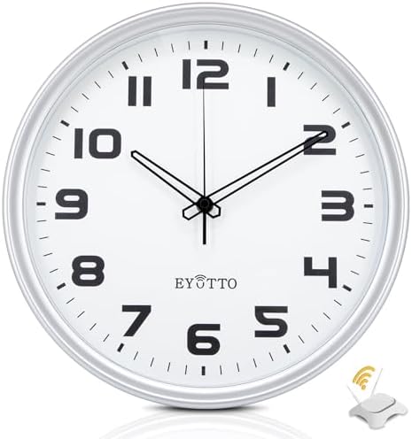 Amazon.com: OCEST 12Inch Wi-Fi Wall Clock with Auto Sync Time & DST ...