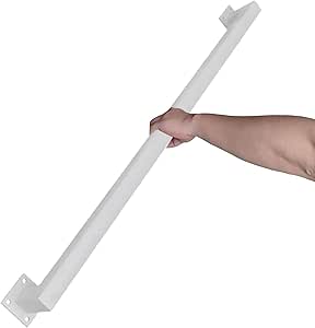 White Handrail for Stairs - Complete Kit, 1/2/3/5/6m Metal Industrial ...