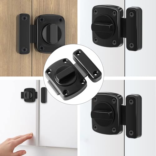 Litensh Bathroom Toilet Door Latch Rotate Bolt Gate Latch Stainless ...