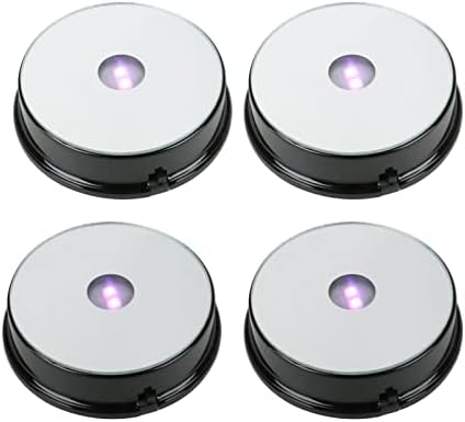 Colorful LED Display Stand, Crystal Display Stand, Glass Figures, Seven ...