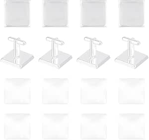 Amazon.com: UNICRAFTALE 10 Sets Brass Cuff Button Cufflink Finding ...