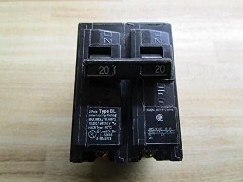 Siemens B220 20-Amp Double Pole 120/240-Volt 10KAIC Bolt in Breaker ...