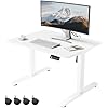 Amazon.com: ERGOMAKER Low Height Adjustable Desk with Lockable Wheels ...