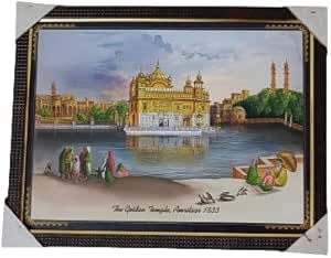Amazon.com - Golden Temple Photo Frame For Wall Decoration Sikh Guru ...