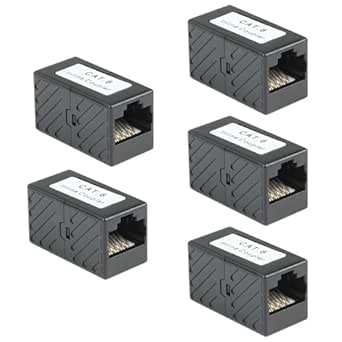 Kasoud Cat 6 Ethernet Coupler, 5PCS Cat 6 Ethernet Coupler Joiner ...