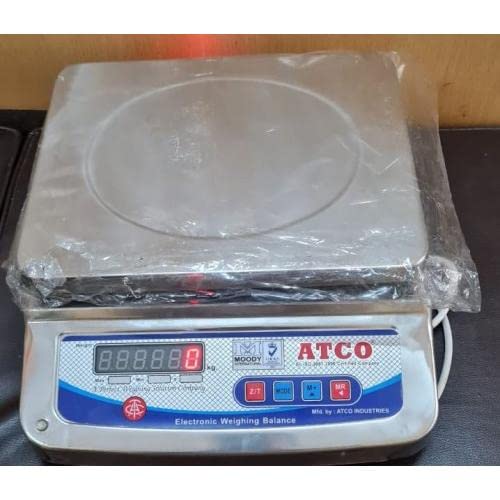 CITIZEN SCALES Weighing Scale with Front & LCD Display, 30 kg, SS Body ...