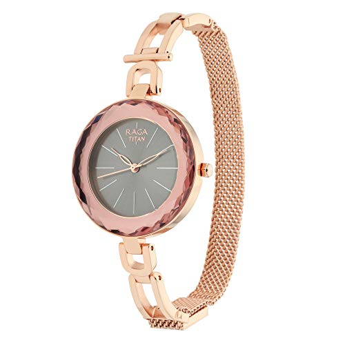 Titan Raga Facets Analog Black Dial Women's Watch-NN95122WM01 : Amazon ...