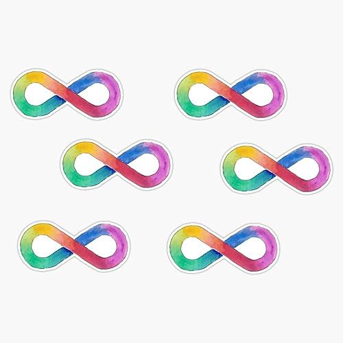 Amazon.com - Autistic Pride Rainbow Infinity Symbol Sticker Vinyl Decal ...