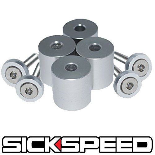 Polished 1 Billet Hood Vent Spacer Riser Kits For Turbo | Desertcart INDIA