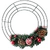 Amazon.com: TIHOOD 6PCS 10” Wire Wreath Frame Round Metal Wreath Form ...