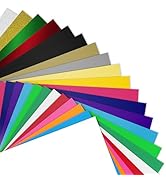 Amazon.com: LOFFA Heat Transfer Vinyl Bundle, HTV Vinyl Sheets - 12'' X ...