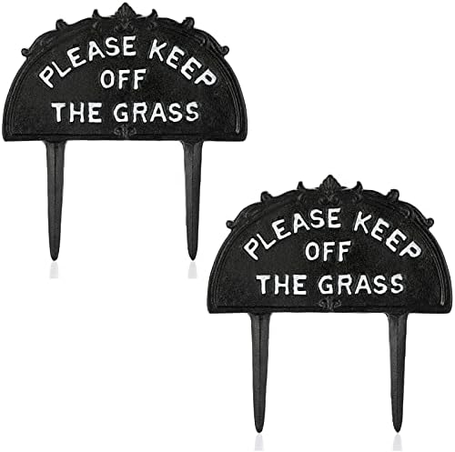 Amazon.com : Esschert Design TT207 Series Please Keep Off The Grass ...
