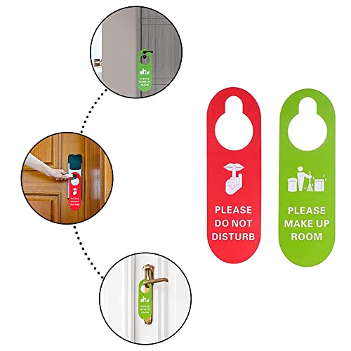 4 Pcs Door Warning Sign Water Proof Door Tag Portable Door Handle Tag ...