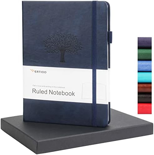 Amazon.com : WERTIOO Hardercover Journals 200 Pages, Diary Leather ...