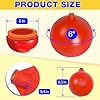 Shawmin 6" Float Ball for Float Valve, Heavy Duty Plastic with 1/4"-20 ...