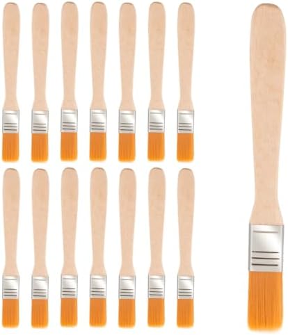 15er Kleine Pinsel Malerpinsel 14mm Pinsel flach Lackpinsel Farbe ...