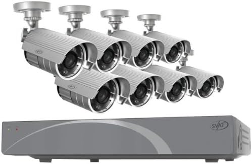Amazon.com: SVAT 11029 8-Channel Smart Security DVR with 8 High ...