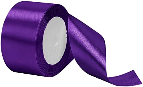 Purple Satin Ribbon 10mm Wide for Crafting Gift Wrapping Sewing, 22m ...
