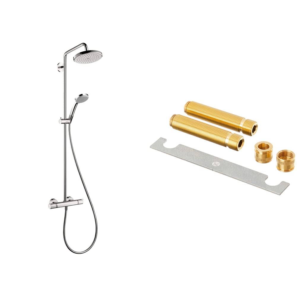 hansgrohe Croma Shower Set with Handshower (27185001 Large) and Exposed ...