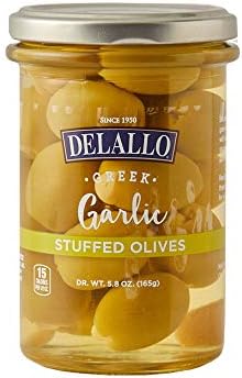 Amazon.com : DeLallo Garlic Stuffed Olives in Jar (pack of 6) : Grocery ...