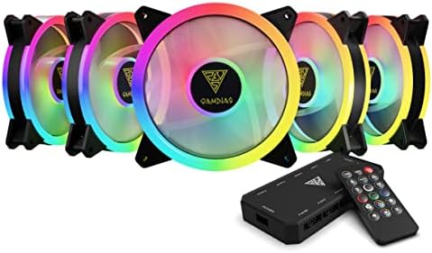 Amazon.com: Gamdias - Aeolus M2-1204R - 4 Pacl 120MM RGB Fans - Trio ...