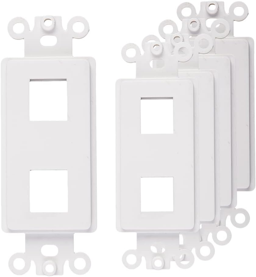 Leviton 41642-W QuickPort Decora Insert, 2-Port, White - Electrical ...