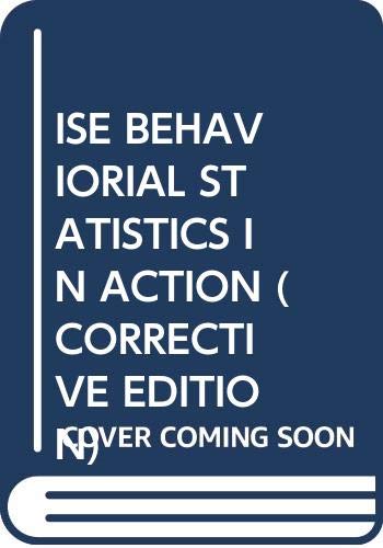 Behavioral Statistics in Action: Mark W. Vernoy, Judith A. Vernoy ...