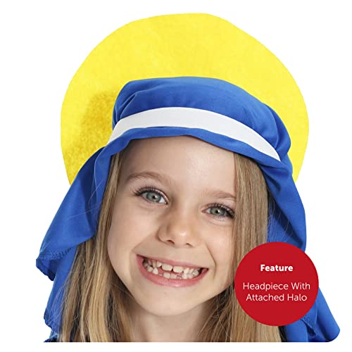 Childs Christmas Virgin Mary Costume – Large – Mary Nativity Fancy ...