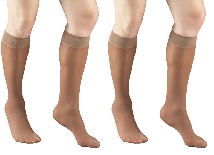Amazon.com: Truform Sheer Compression Stockings, 8-15 mmHg, Women's ...