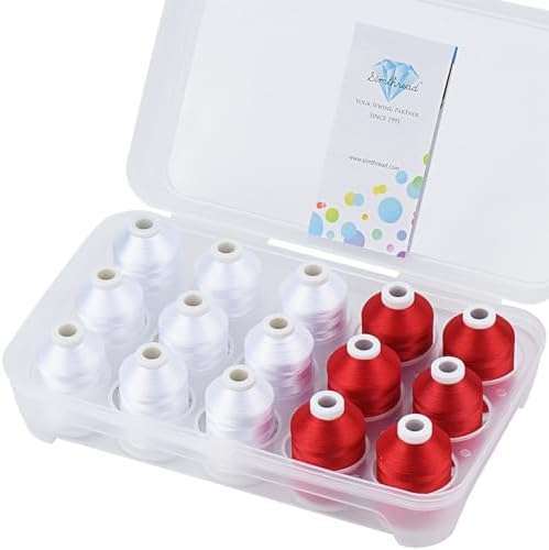 Amazon.com: Simthread Embroidery Machine Thread Kit 800Y 21 Spools ...