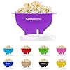 Collapsible Silicone Microwave Hot Air Popcorn Popper Bowl With Lid and ...