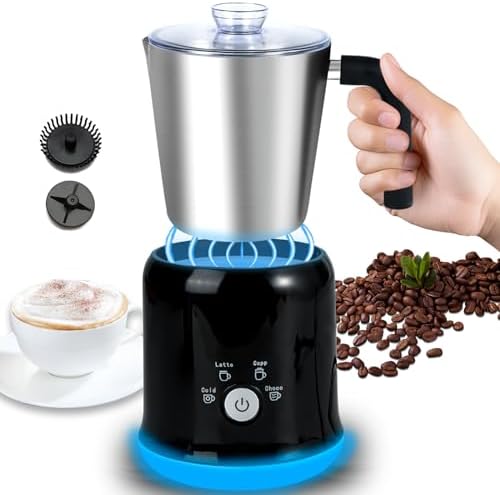 Amazon.com: Pokna Detachable Milk Frother and Steamer, 21oz/600ml ...