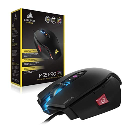 CORSAIR M65 Pro RGB - FPS Gaming Mouse - 12,000 DPI Optical Sensor ...