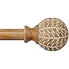 Amazon.com: QDWIS Wood Curtain Rods for Windows 72 to 144 Inch,1 ...