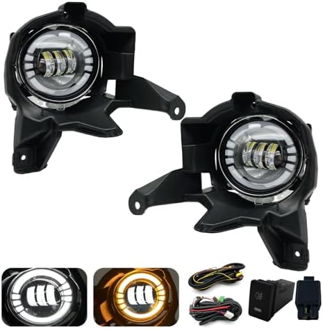 Amazon.com: LED & DRL Fog Lights for 2013 2014 2015 RAV4 Front Bumper ...