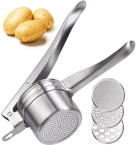 Amazon.com: Potato Ricer, Sopito Upgraded Stainless Steel Potato Masher ...