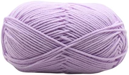 Amazon.com: AOKID Crochet Yarn, 4Ply Milk Cotton Yarn for Crocheting ...