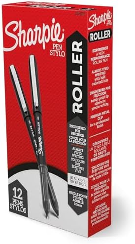 Sharpie Rollerball Pen, Needle Point (0.5 mm) Precision Pen, Assorted ...