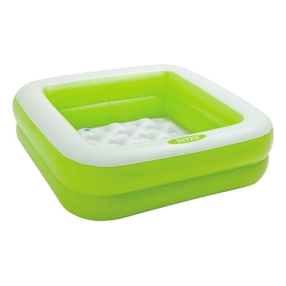 Intex Kids Play Box Inflatable Swimming Pool (Green), 85cm x 85cm x ...
