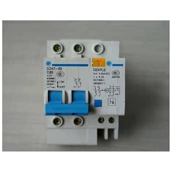 DZ47LE 20A Earth Leakage Circuit Breaker 2P C20 230V Leakage Circuit Breaker: Amazon.com: Tools ...