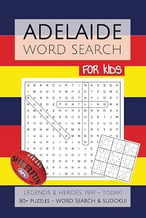 Adelaide Crows Word Search FOR KIDS: 80+ Puzzles | Word Searches and ...