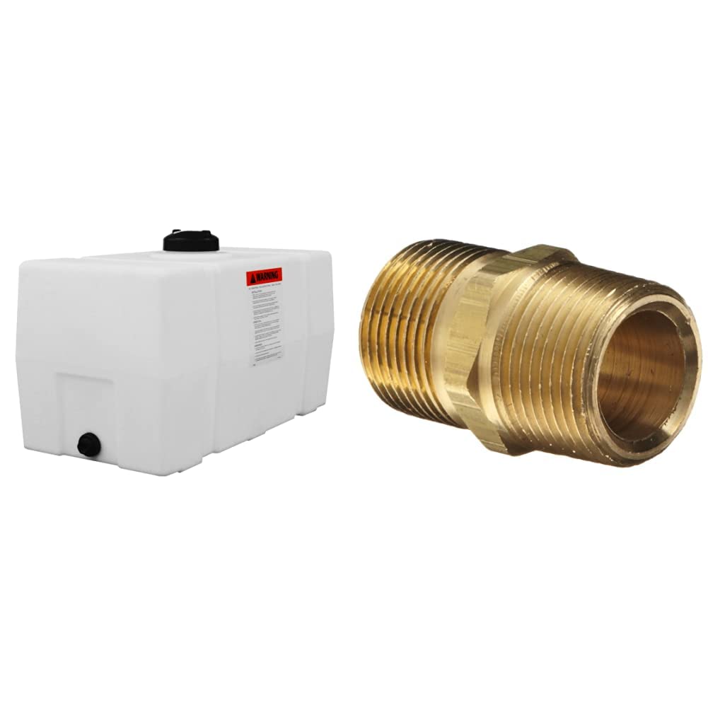 RomoTech 82123919 Horizontal Square Polyethylene Reservoir Water Tank ...